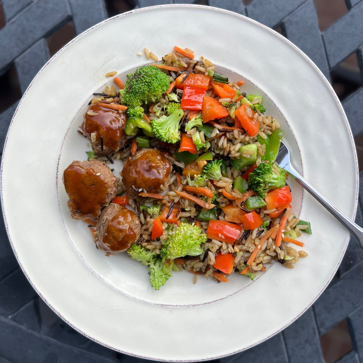 Teriyaki Turkey Meatball Power Bowl – Nell's Gourmet